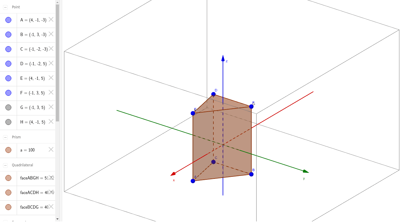 Prisma Triangular – GeoGebra