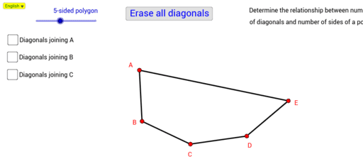 Number of diagonals of a polygon – GeoGebra