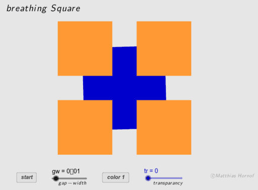 "breathing" Square (optical Illusion) – GeoGebra