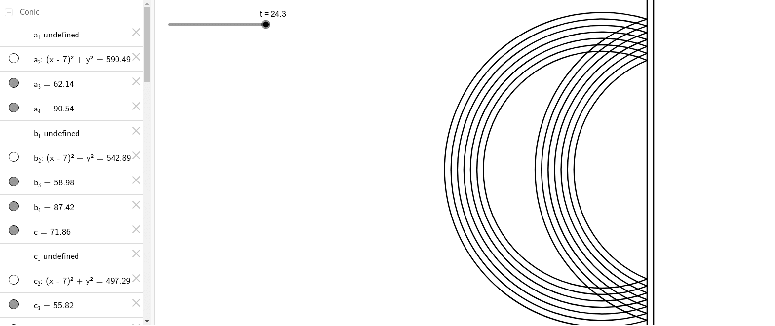 Reflection of Circular Wave – GeoGebra