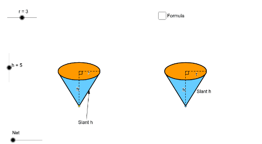 Cones Interactives – GeoGebra
