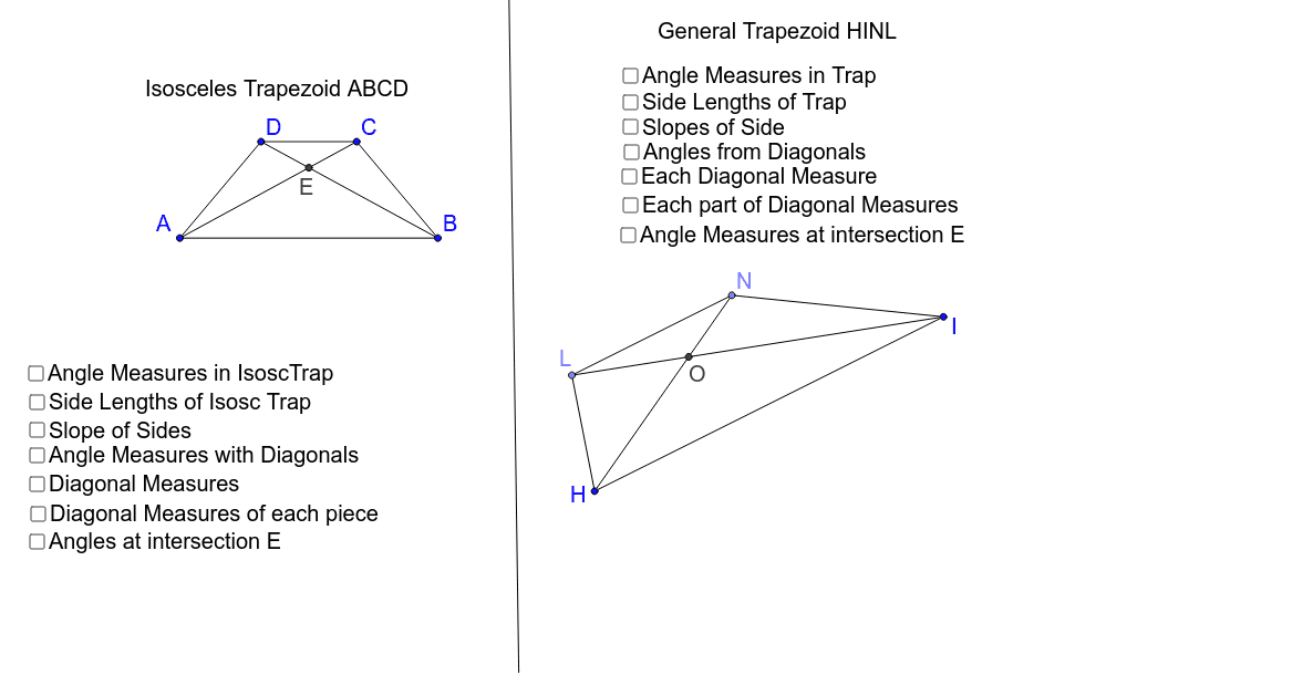 Properties of Trapezoids – GeoGebra