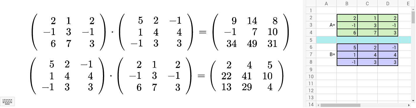 macierze – GeoGebra