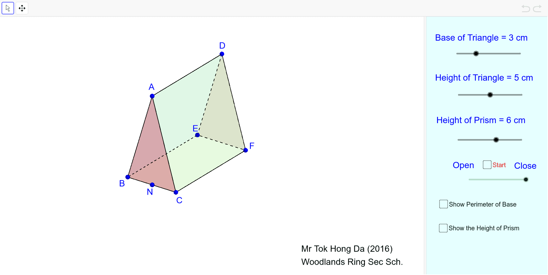 Exploring Nets Of Solids GeoGebra