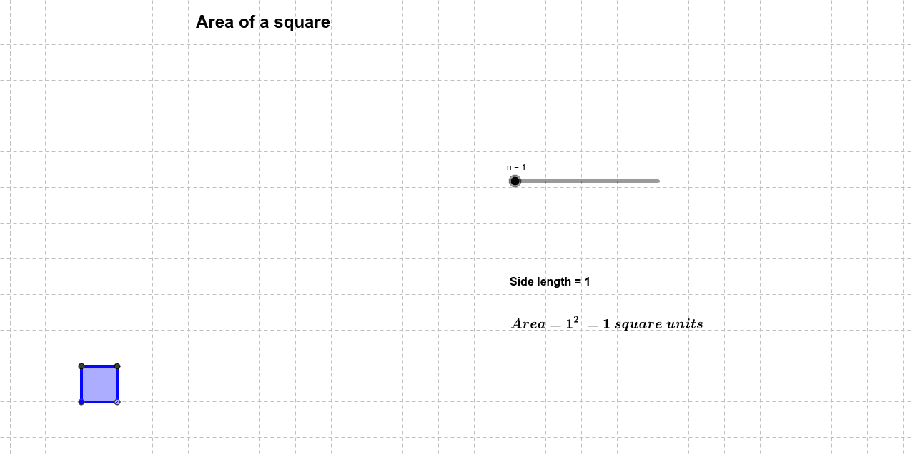 Area of a square – GeoGebra