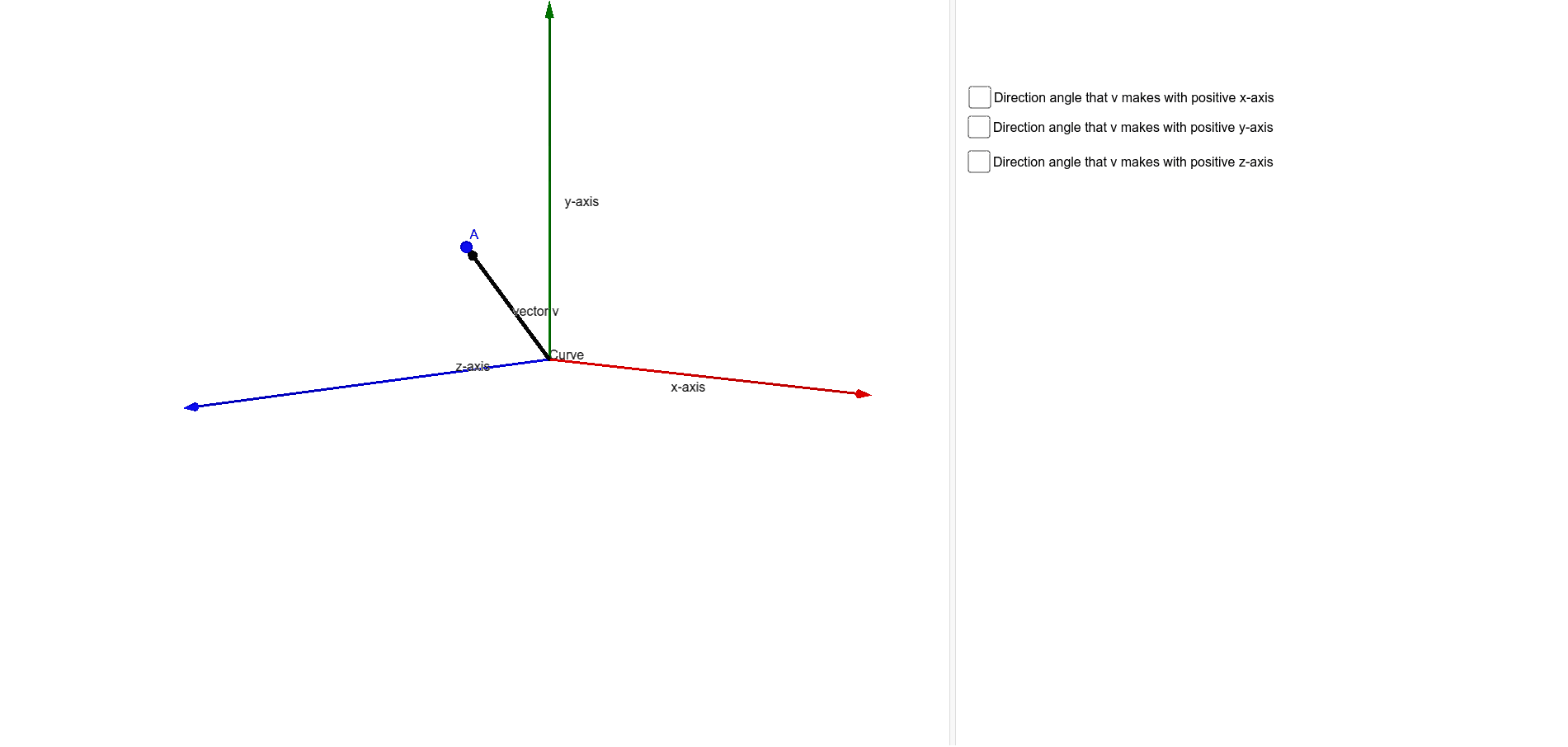 Direction Cosines – GeoGebra