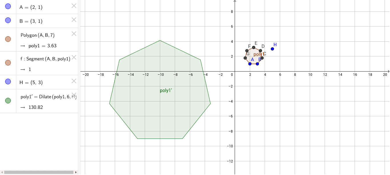 Dilate from point – GeoGebra