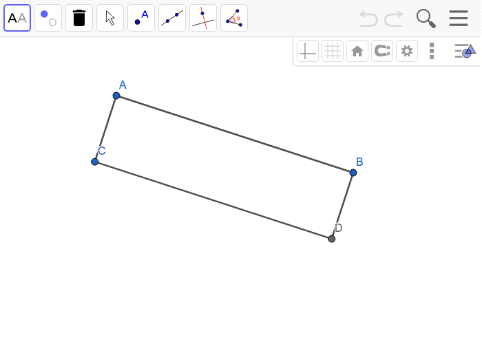 Discovering Rectangle Properties – GeoGebra