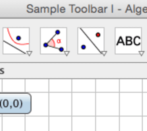 Toolbar: Beginner Level - Algebra – GeoGebra