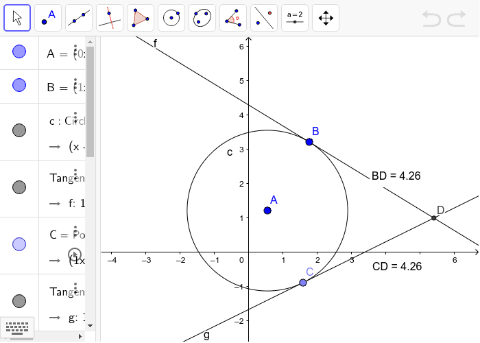 Circles and Tangents – GeoGebra