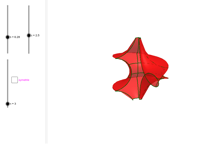 Kuen surface – GeoGebra