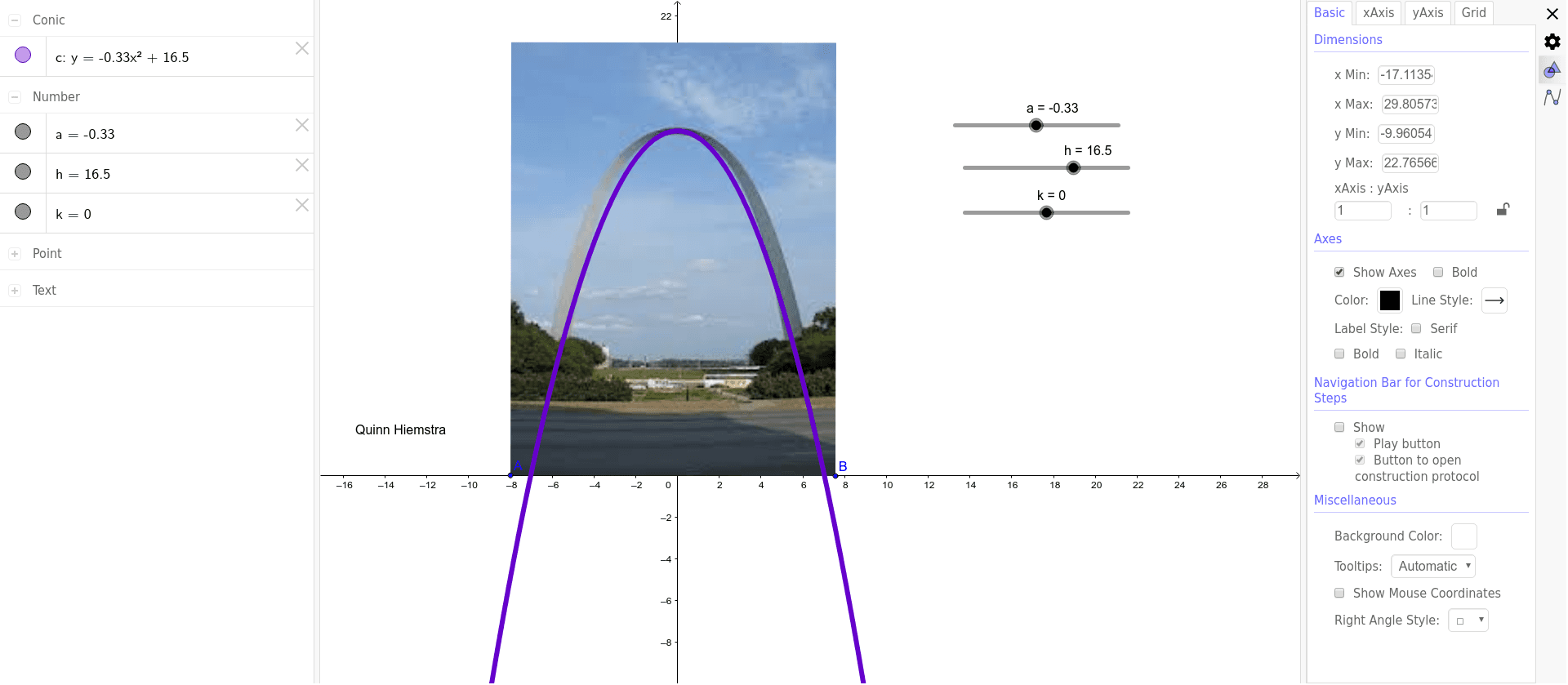 Quinn.H Assignment – GeoGebra