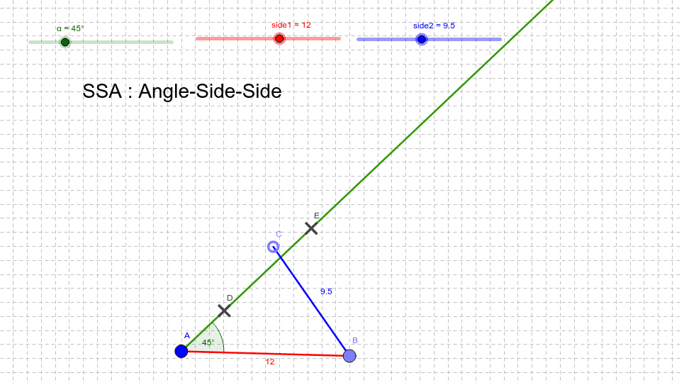 SSA and HL Explore Task – GeoGebra