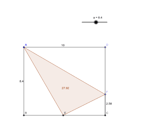 Triangle in Rectangle – GeoGebra