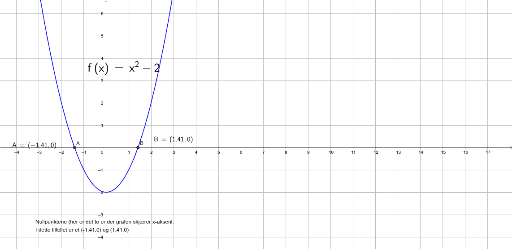 Kvadratisk funksjon - nullpunkter – GeoGebra