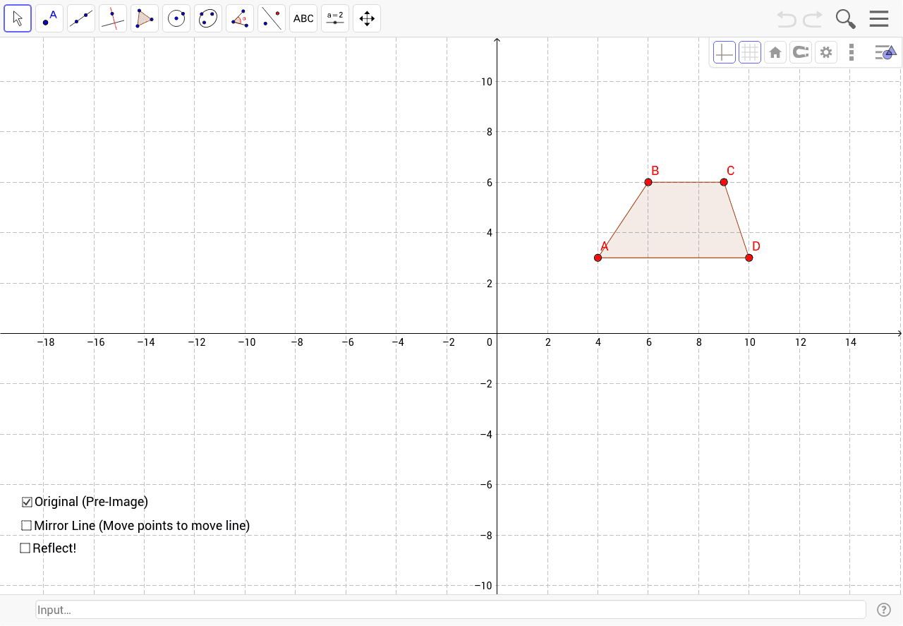 Exploring Reflections – GeoGebra