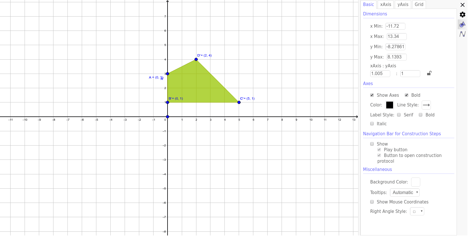 Translation Activity – GeoGebra