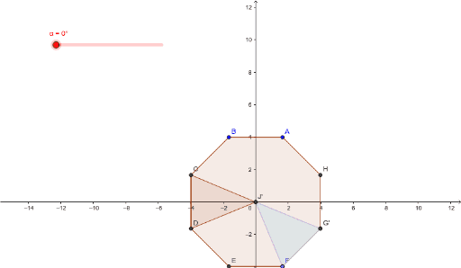 Triangle rotation in regular octagon. – GeoGebra