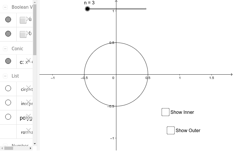 Value of Pi – GeoGebra