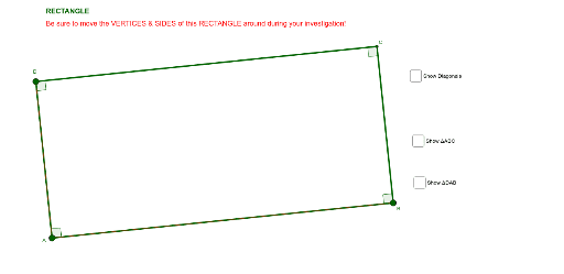 Rectangle Template (Scaffolded Investigation) – GeoGebra