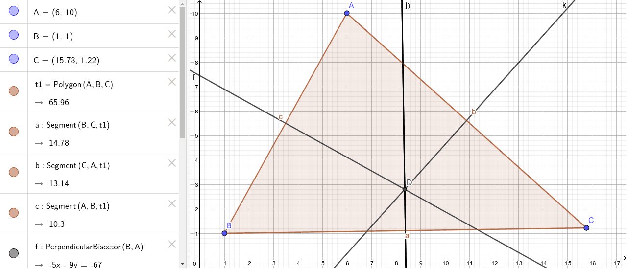 ortho center construction – GeoGebra