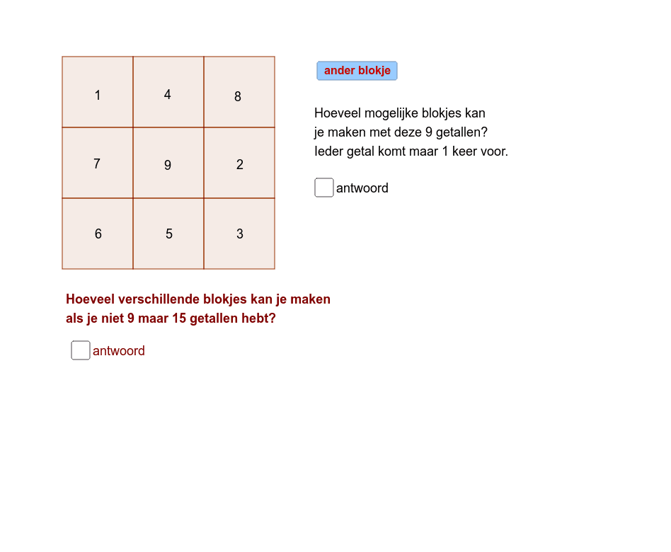 Handig tellen. – GeoGebra