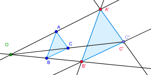 homotesia de triangulos – GeoGebra