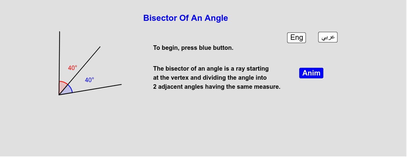 Bisector Of An Angle – GeoGebra