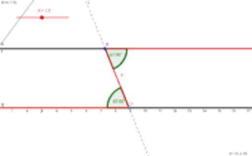 Alternate angles, Z angles – GeoGebra