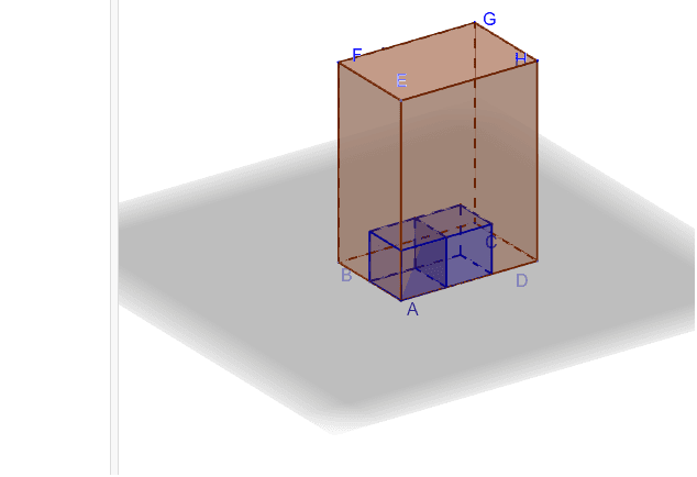 pave droit volume – GeoGebra