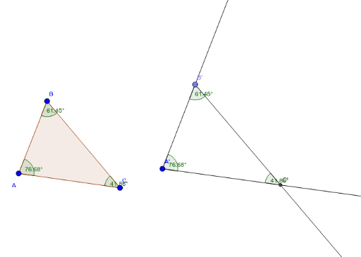 AAA Triangle Congruence – GeoGebra