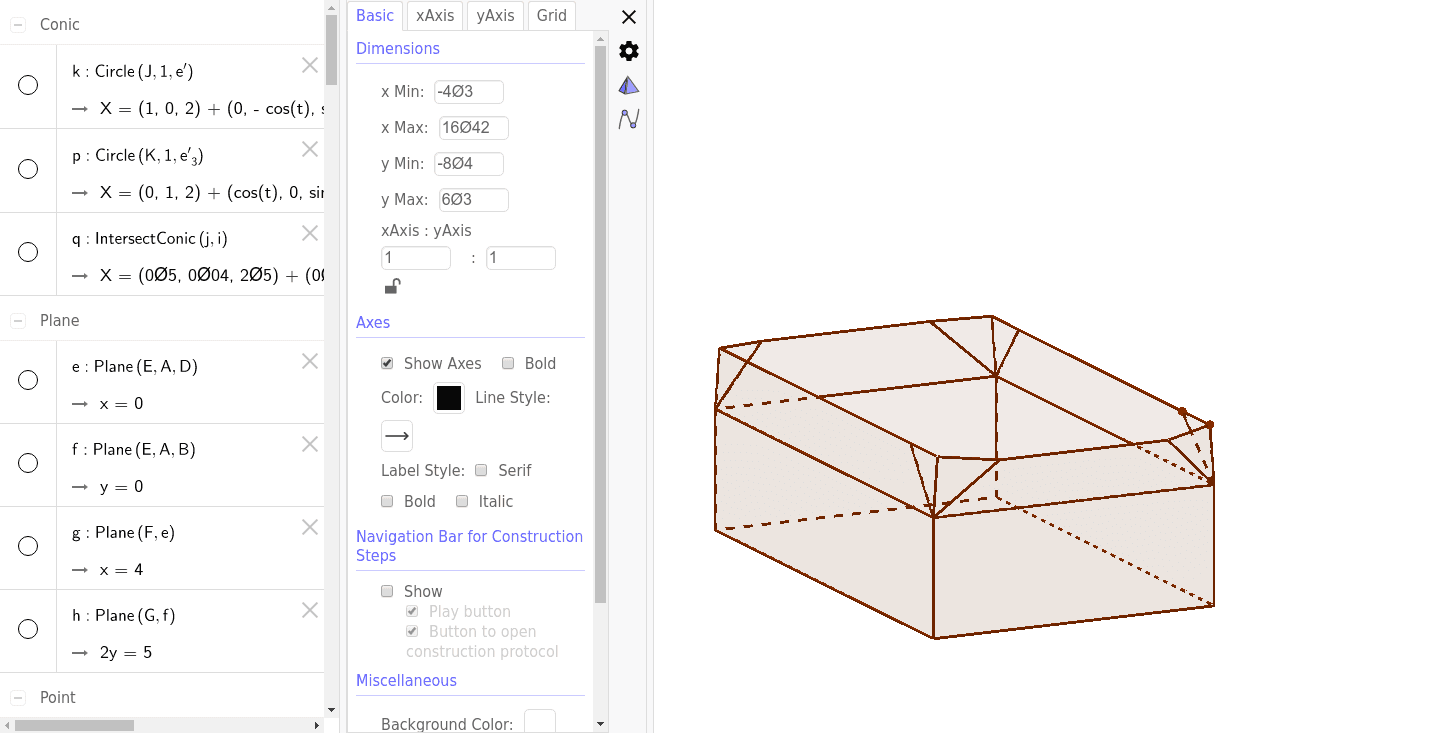 fold-in and pull-out – GeoGebra