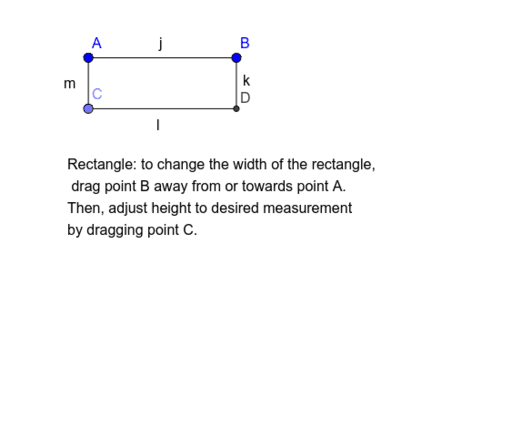 Construction of a Rectangle – GeoGebra