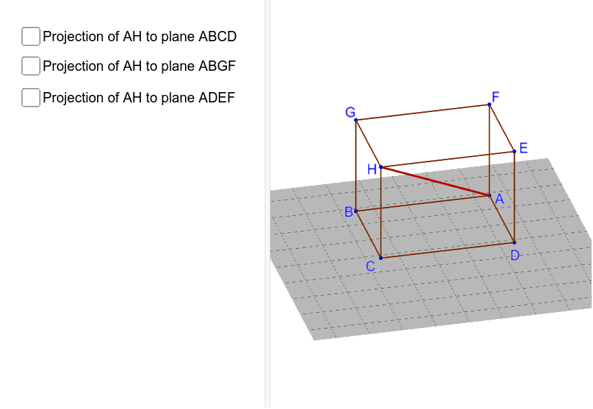 Projection 01 – GeoGebra