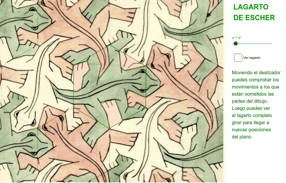 Lagarto de Escher – GeoGebra