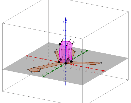 Prisma de base pentagonal – GeoGebra