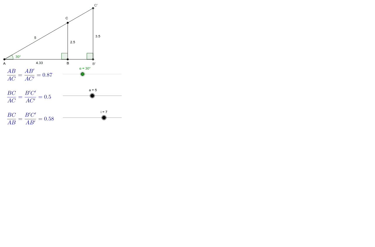 Démonstrations formules trigo – GeoGebra