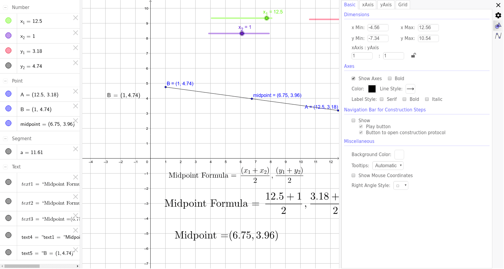 midpoint – GeoGebra