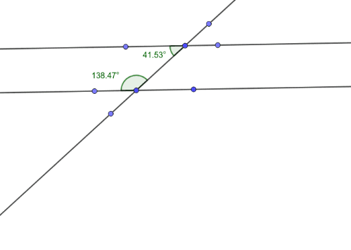 Consecutive Interior Angles (SUPPLEMENTARY) – GeoGebra