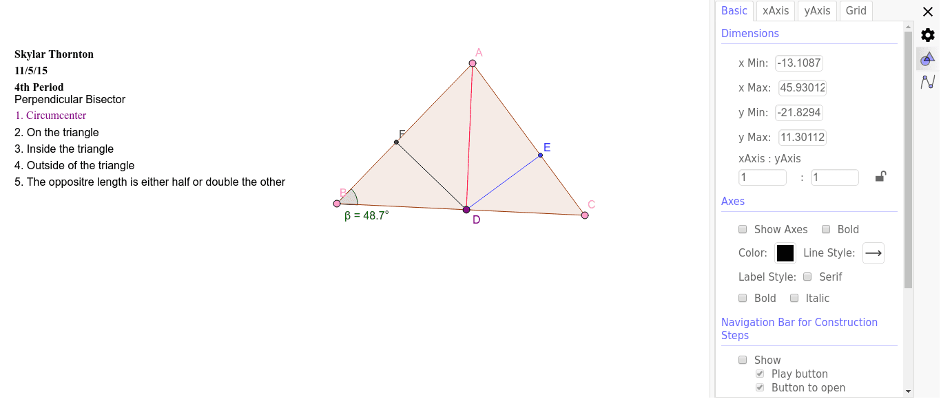 Bisector Perpendicular Calculator Equation Sketch Coloring Page
