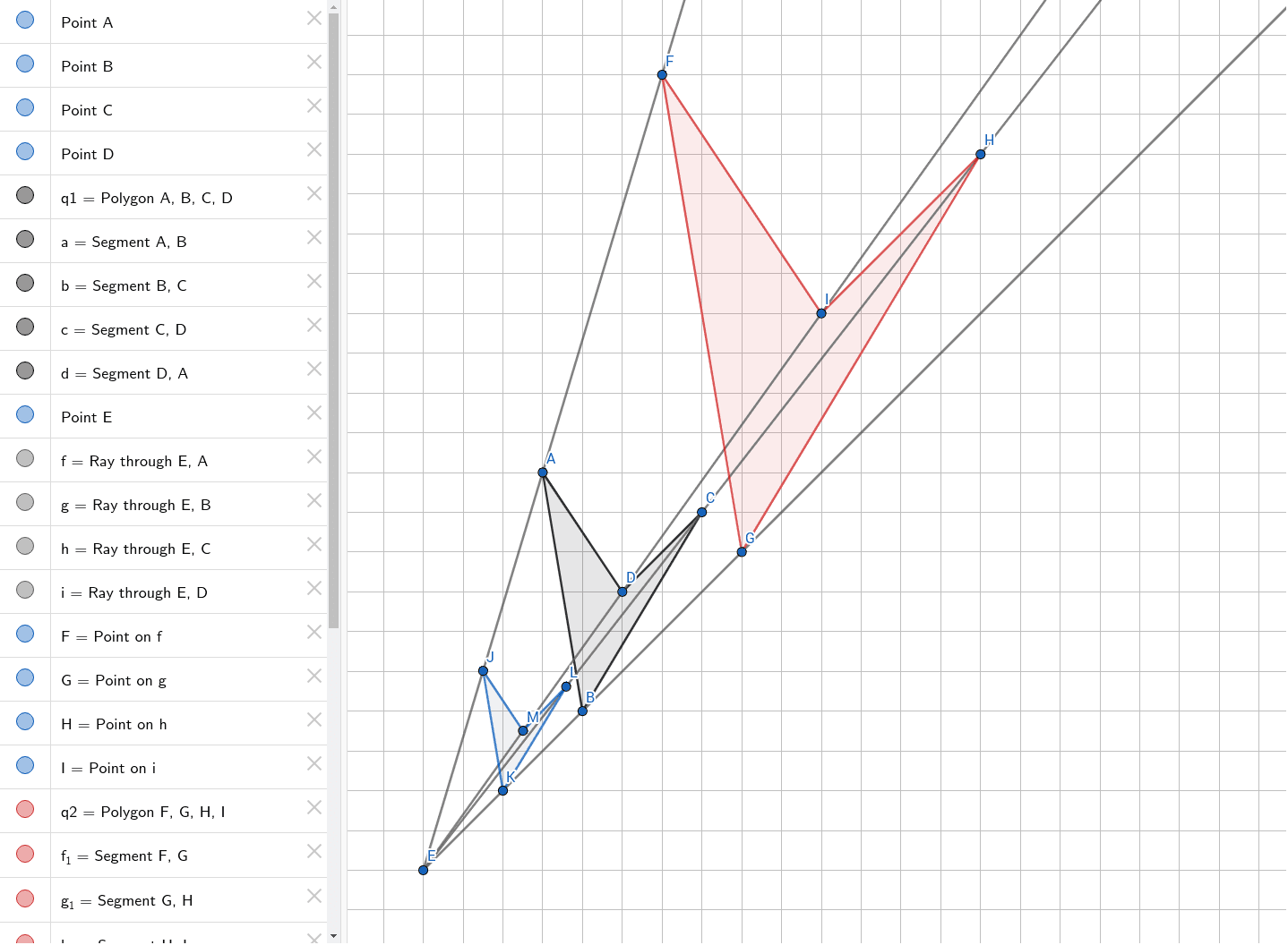 Sample Dilatation for Enlargement & Reduction – GeoGebra