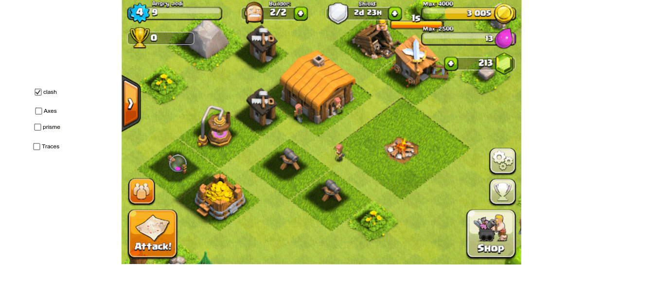 clash of clans perspective axonométrique – GeoGebra
