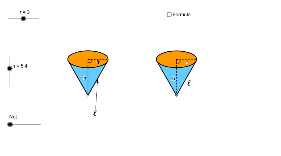 Net of a Cone – GeoGebra