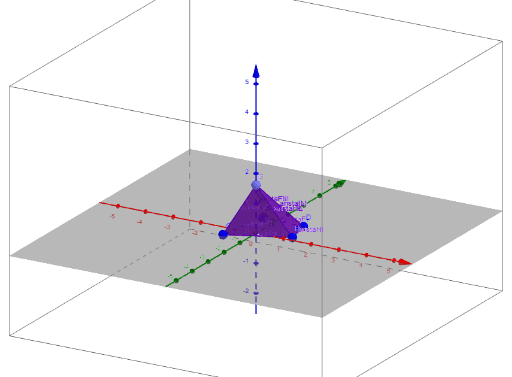 Pirámide irregular – GeoGebra
