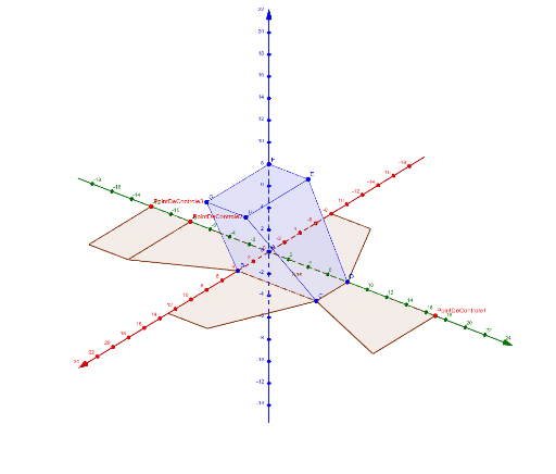 Patron pour un solide un peu compliqué – GeoGebra