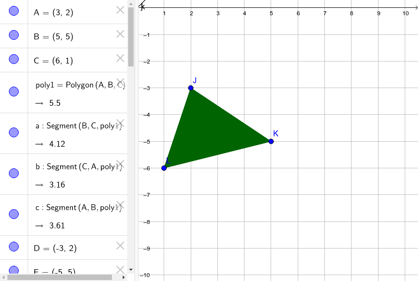 Transformation Task 3 – GeoGebra