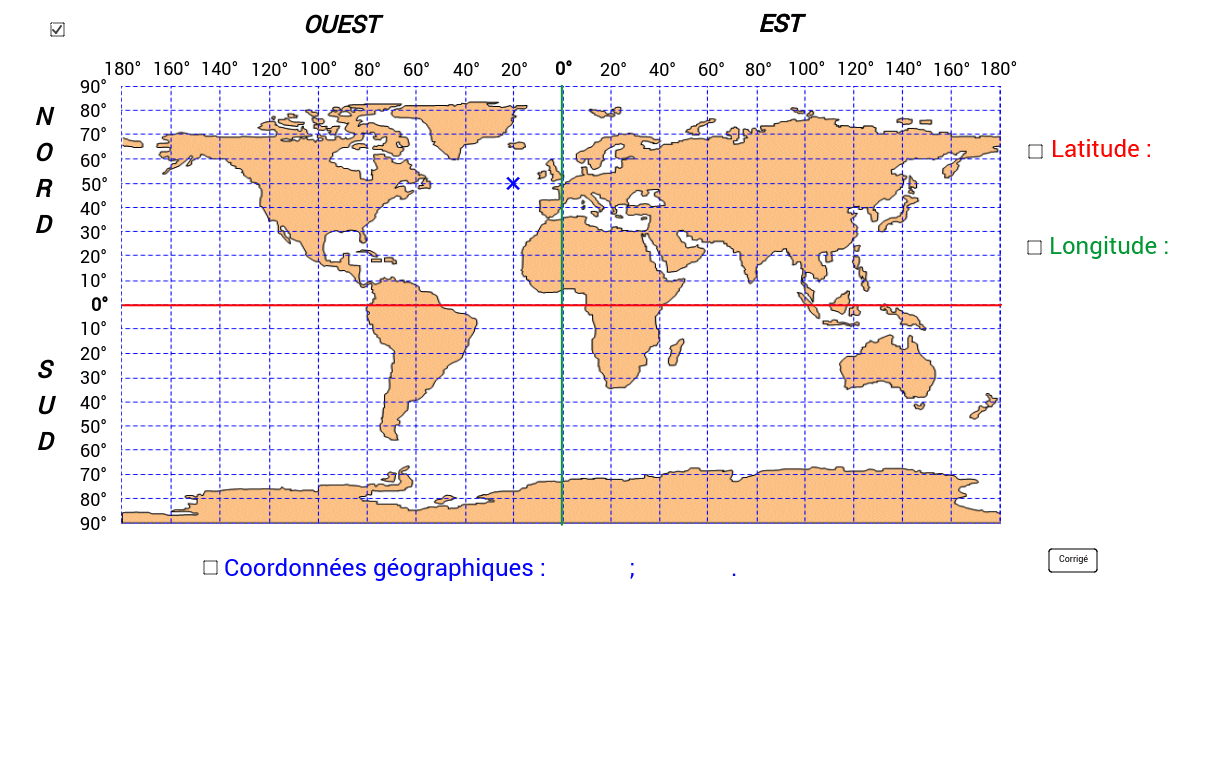Coordonnées géographiques – GeoGebra