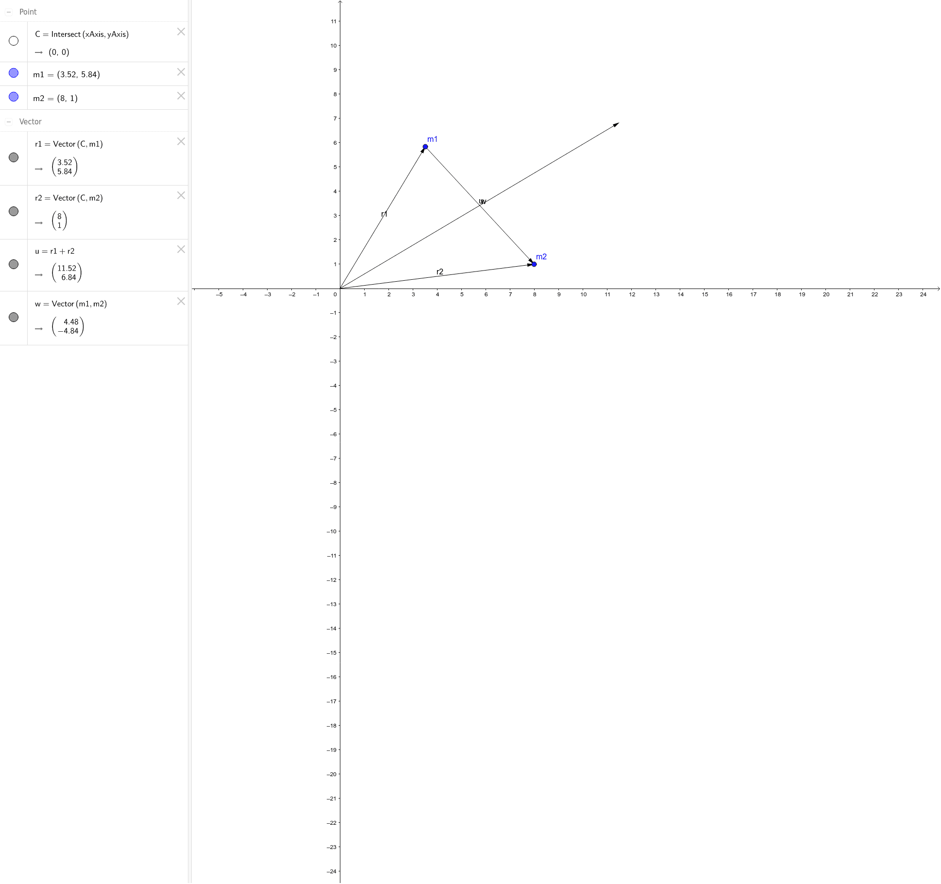 Center of Mass Demo – GeoGebra