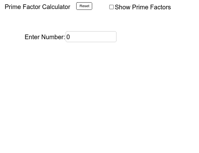 Prime Factor Calculator – GeoGebra