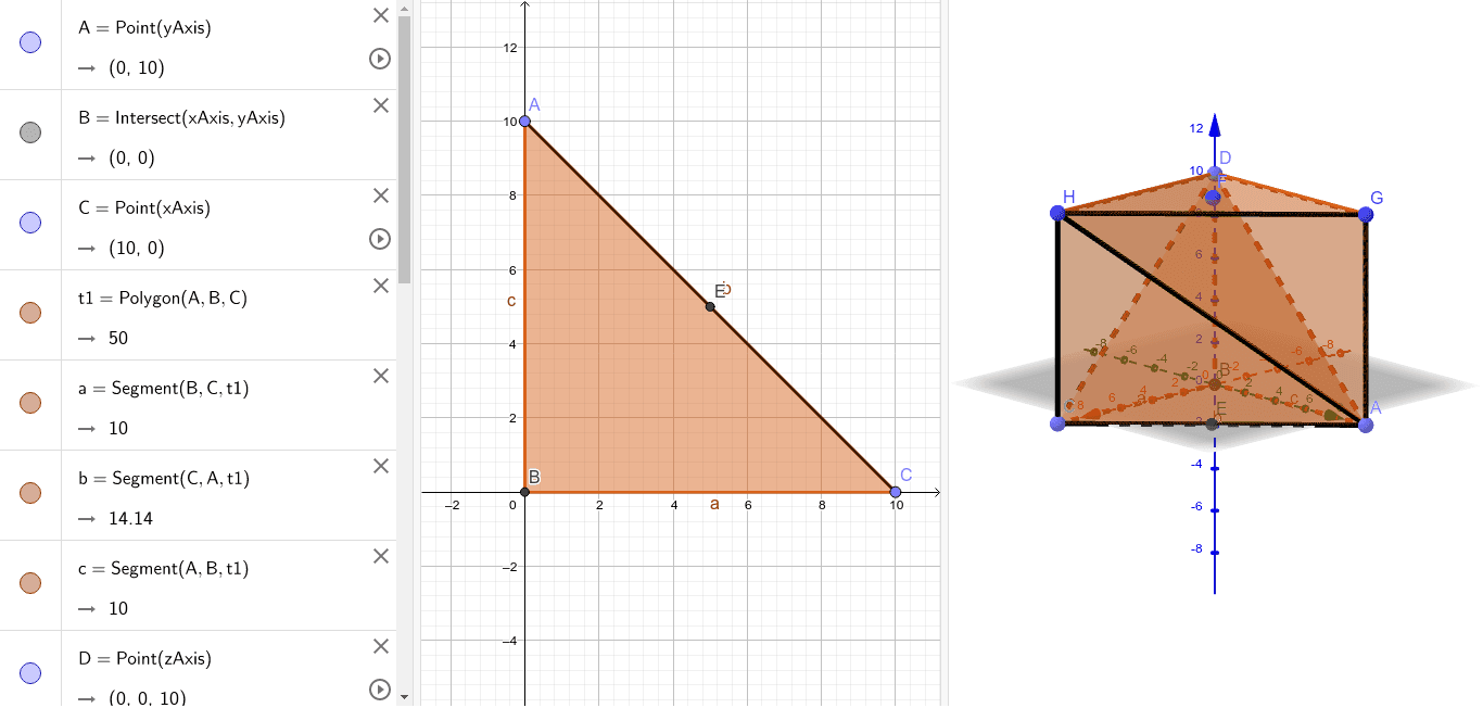 Pirámide triangular – GeoGebra
